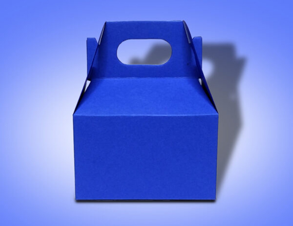 Blue Gable Boxes - Eco Custom Packaging - Free Shipping - Bulk Quantity